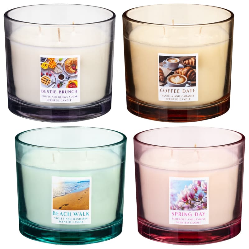 Coffee Date Scented Candle 625g - Vanilla & Caramel | Candles | B&M