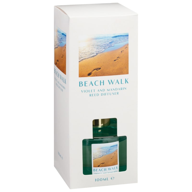 Beach Walk Reed Diffuser 100ml - Violet & Mandarin | Diffusers | B&M