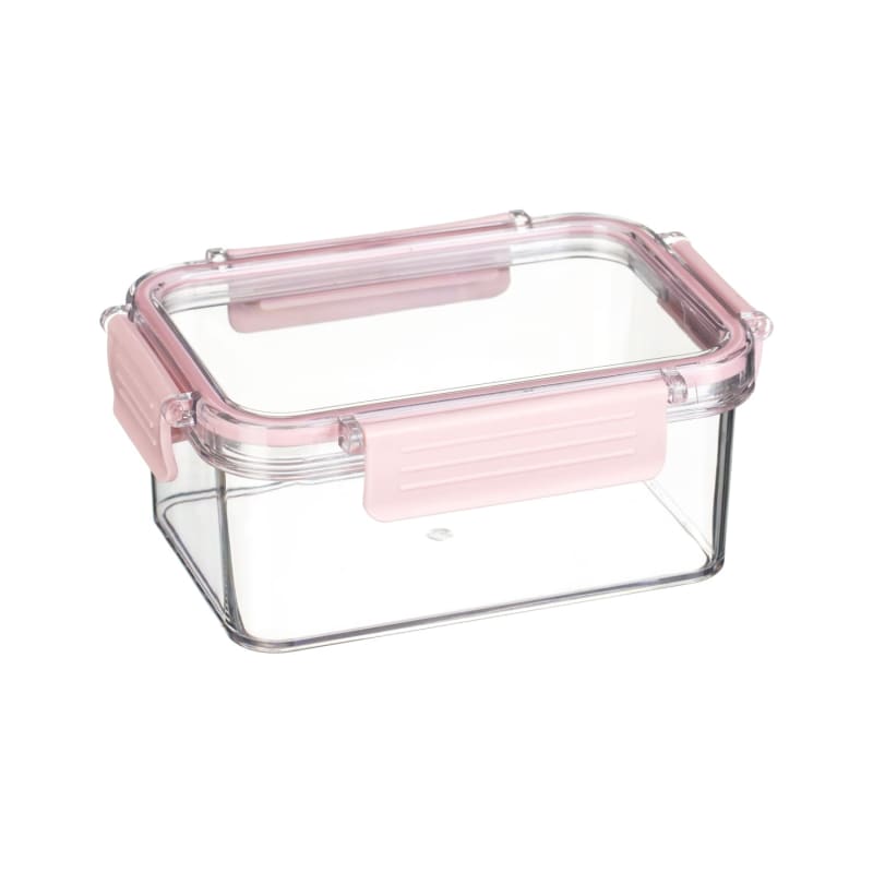 Airtight Clip Lock Container - Pink | Kitchen Storage | B&M