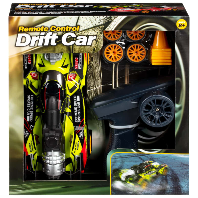 Remote Control Drift Racing Car - Yellow | Remote Control Cars | B&M
