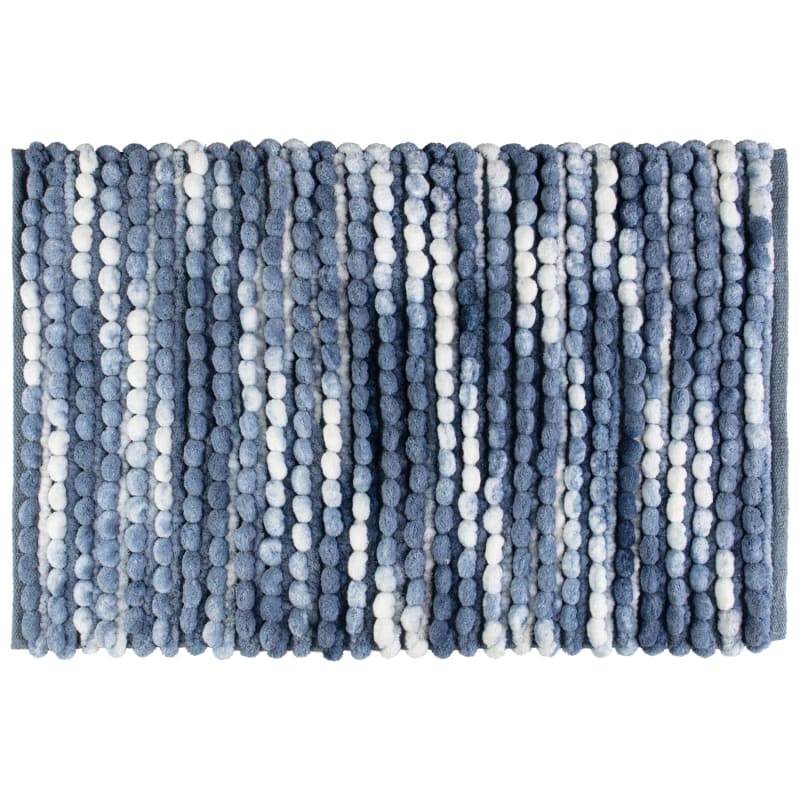 Bathroom Collection Marled Blue Bathmat | Bath Mats | B&M