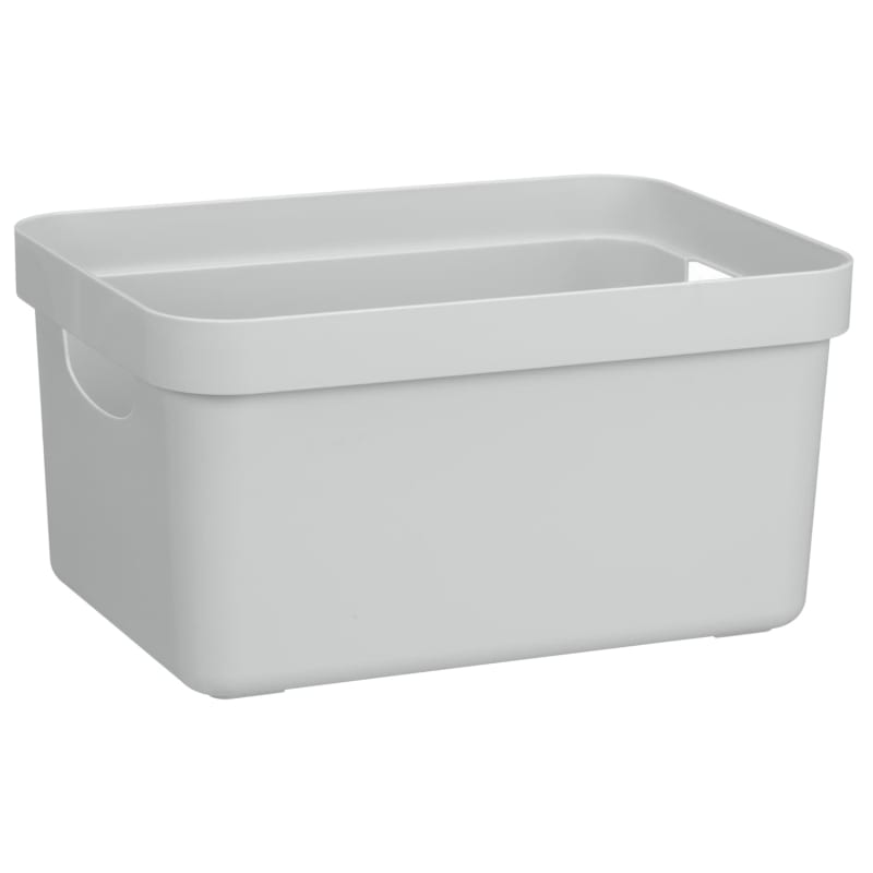 Large Storage Tub with Handles - Cool Grey | Baskets - B&M
