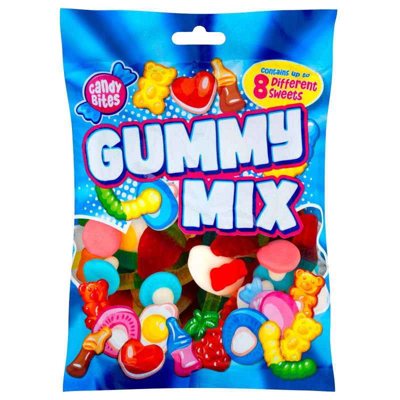 Candy Bites Gummy Mix 200g | Sweets Tubs - B&M