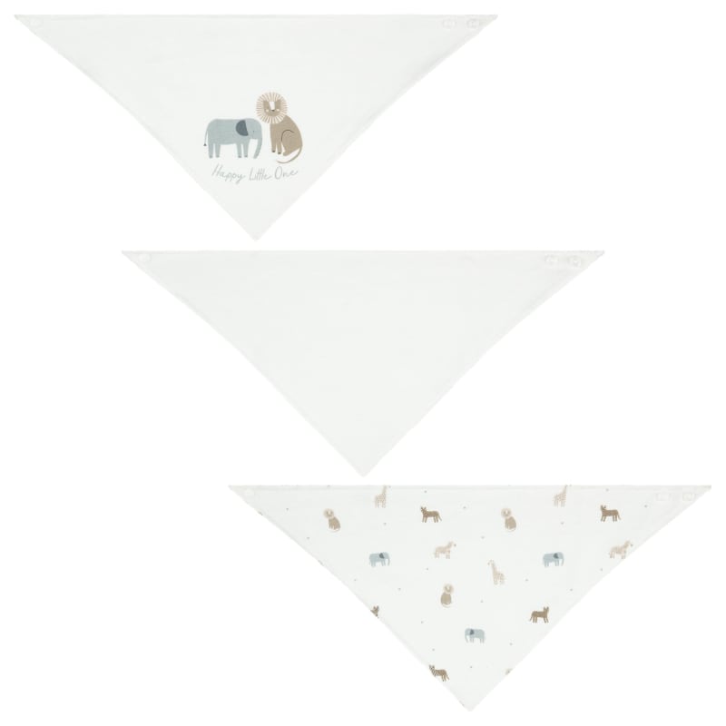 Bandana Bibs 3pk - Happy Little One | Baby | B&M