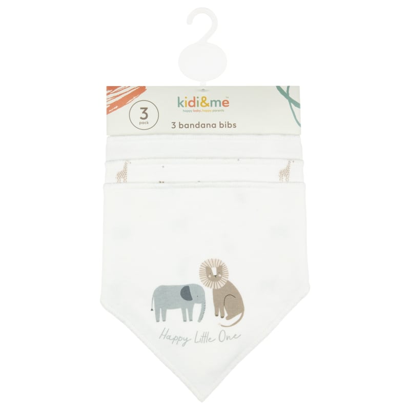 Bandana Bibs 3pk - Happy Little One | Baby | B&M