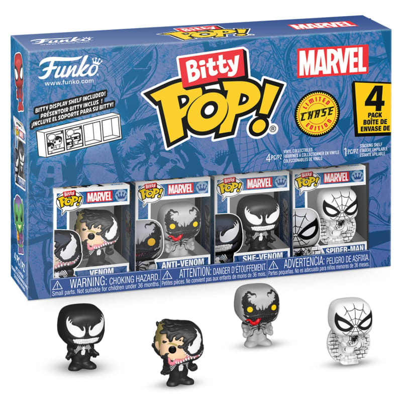 Bitty Pop! Marvel Spider-Man 4pk - Assorted | Collectables | B&M