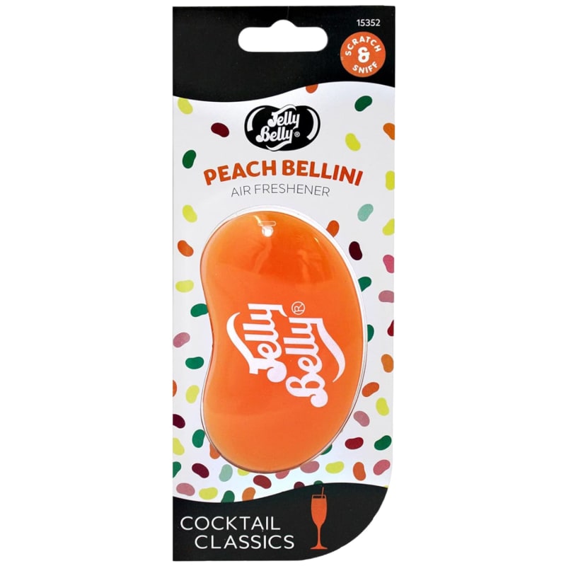 Jelly Belly Air Freshener 3D Card - Peach Bellini | Car Accessories | B&M