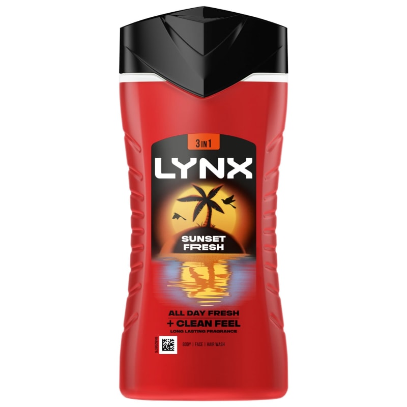 Lynx Shower Gel 225ml - Sunset Fresh | Shower Gel | B&M Stores