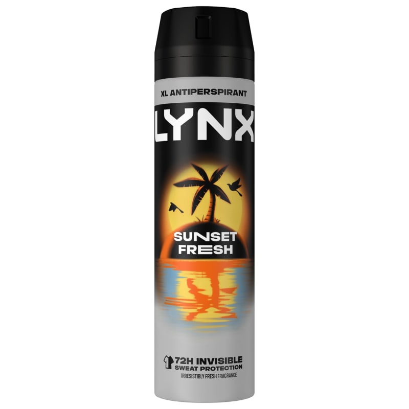 Lynx Anti-Perspirant 200ml - Sunset Fresh | Men's Deodorant | B&M