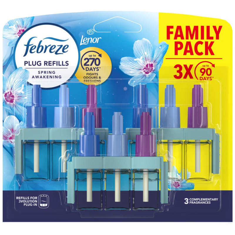 Febreze 3Volution Plug In Refill 3pk - Spring Awakening | B&M