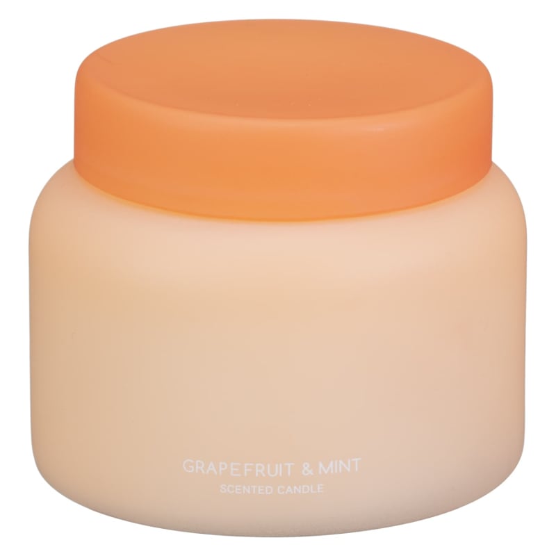 Matt Colour Scented Candle - Grapefruit & Mint | Candles & Diffusers | B&M
