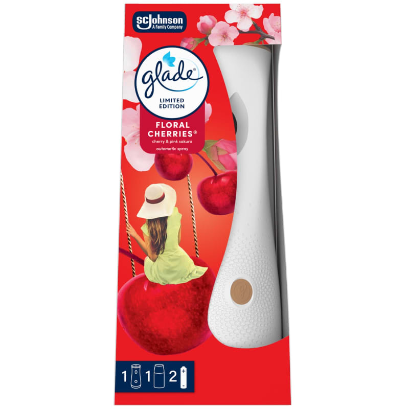 Glade Automatic Spray Kit - Floral Cherries | Air Fresheners | B&M