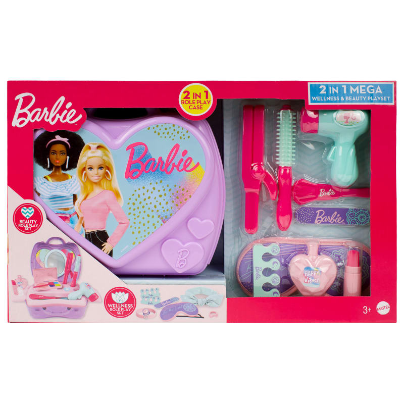 Barbie 2 in 1 Roleplay Set - Beauty & Wellness | Doll Playsets | B&M
