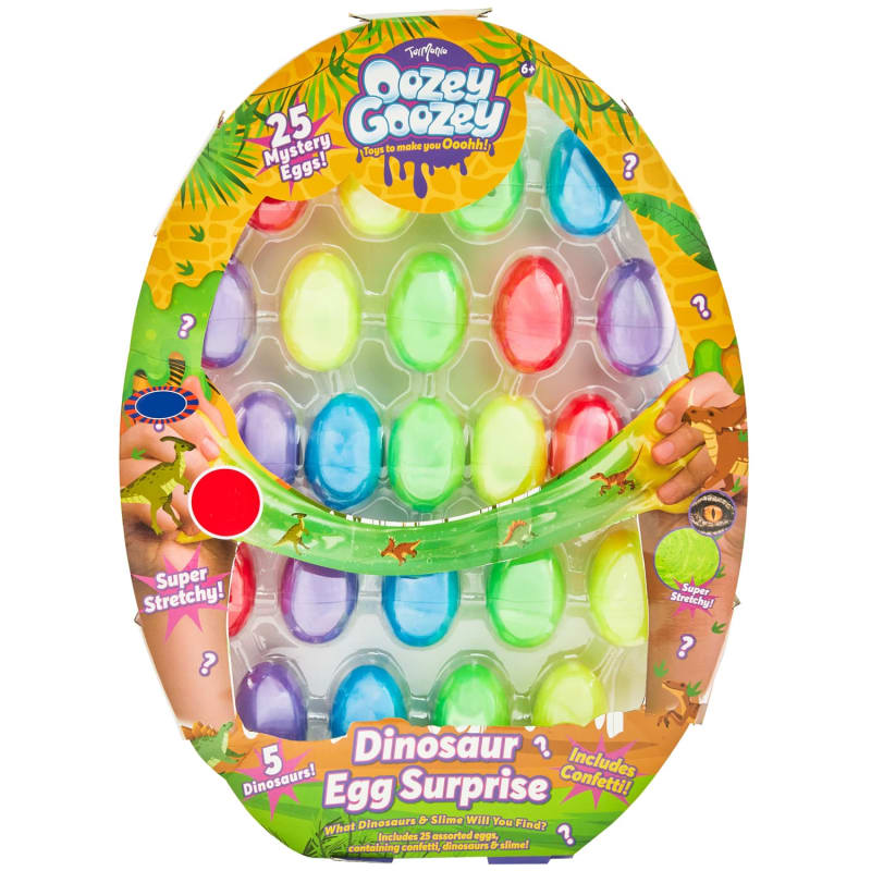 Oozey Goozey Dinosaur Egg Mystery Slime Set 25pcs | Slime | B&M