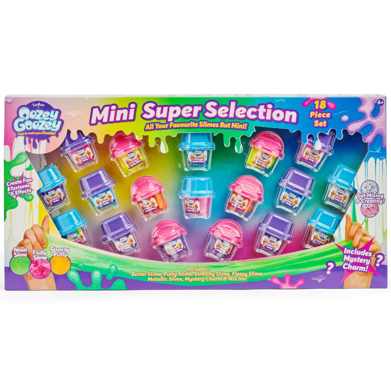 Oozey Goozey Mini Slime Super Selection 18pcs | Slime | B&M
