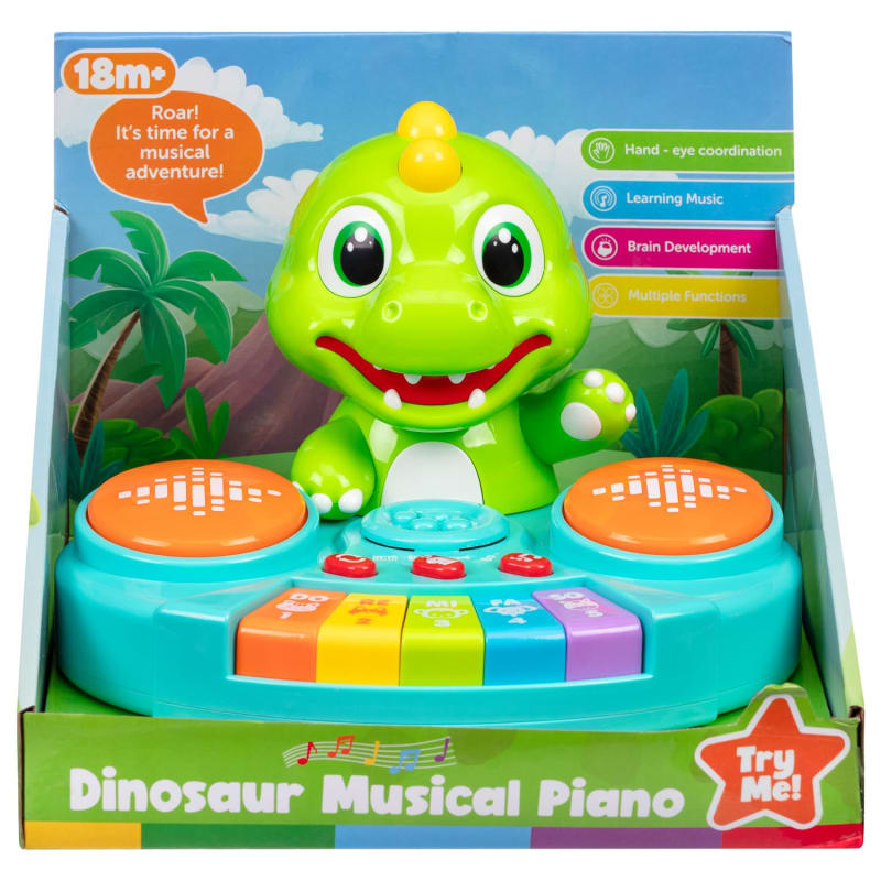 Musical Piano - Dinosaur | Baby & Toddler Toys - B&M