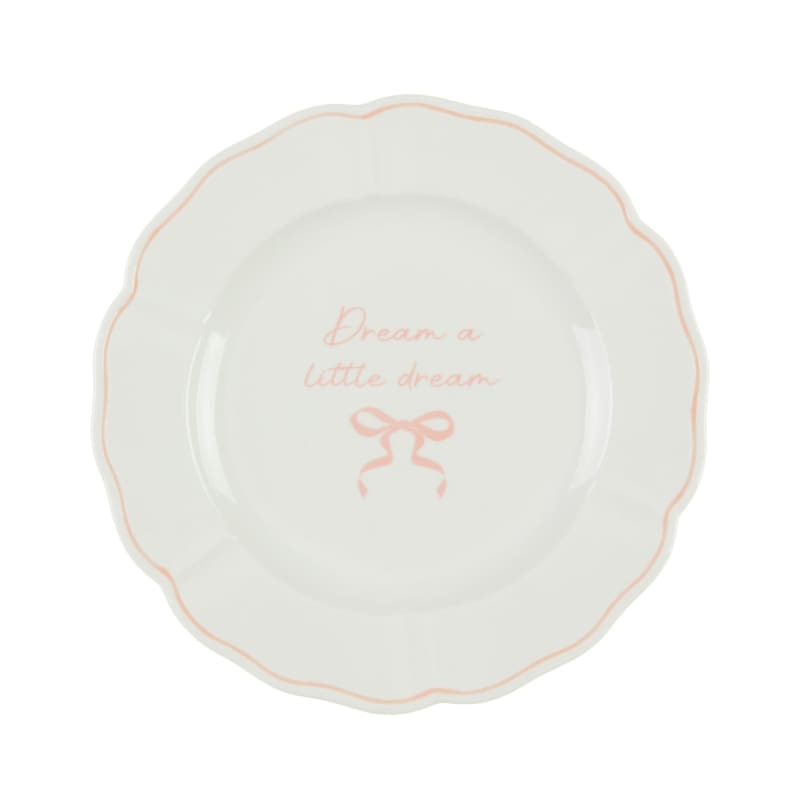 Pink Bow Slogan Plate | Dinner Plates & Bowls | B&M