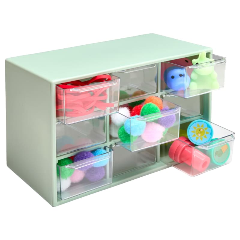 9 Drawer Organiser - Sage | Storage | B&M