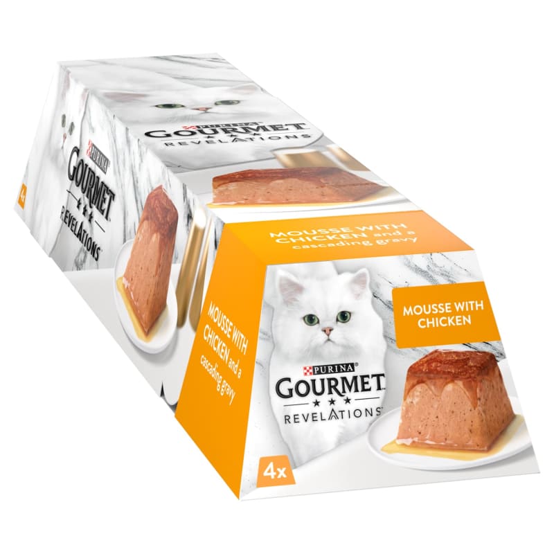 Purina Gourmet Revelations Mousse with Chicken 4pk | Cat Food | B&M