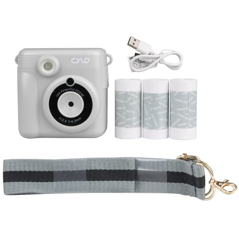Cylo Instant Print Camera - Grey | Electrical Gifts | B&M