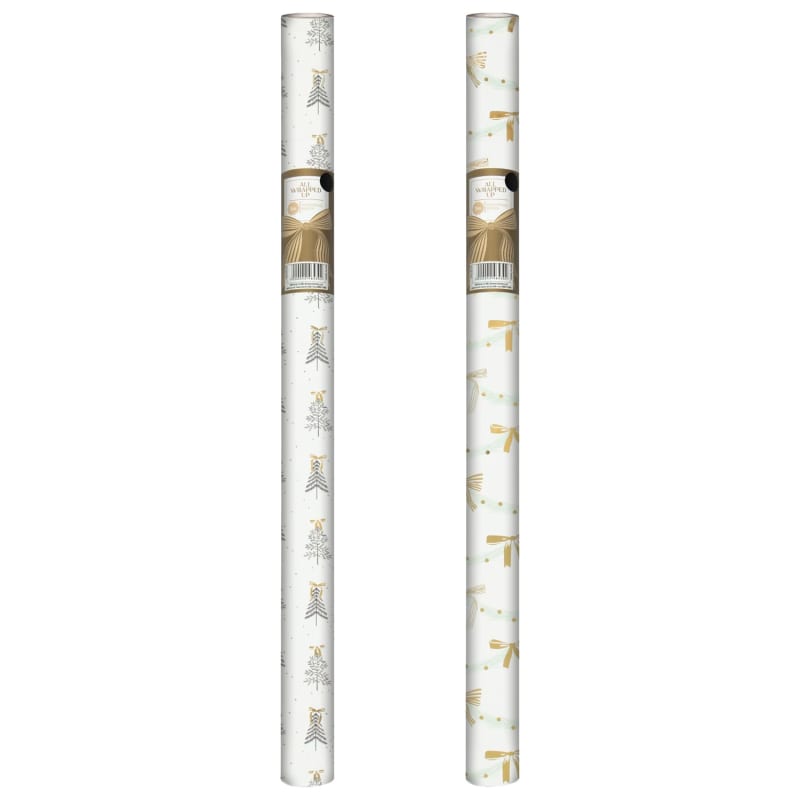 All Wrapped Up Christmas Wrapping Paper 3m - Bows | Christmas | B&M