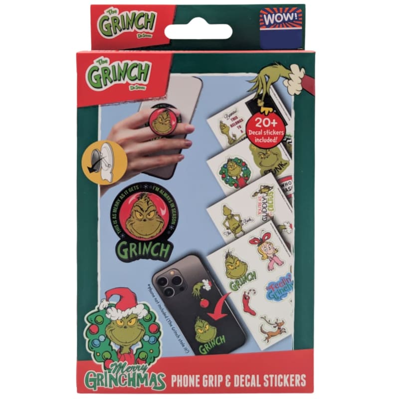 The Grinch Phone Grip & Decal Stickers | Phone Gifts | B&M