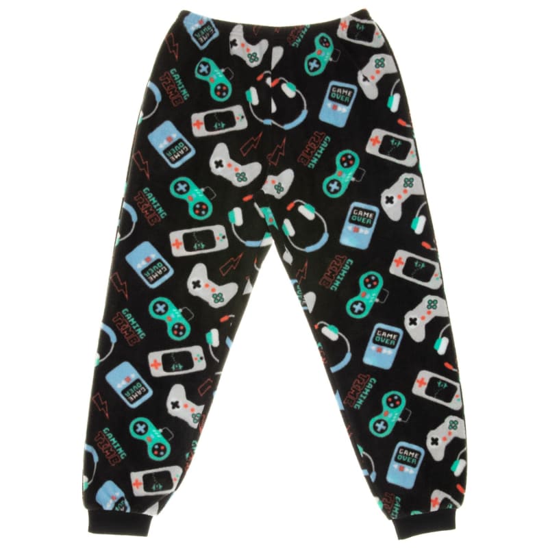 Older Kids Printed Gamer Fleeced Pyjamas Ages 8-13yrs | Clothing | B&M