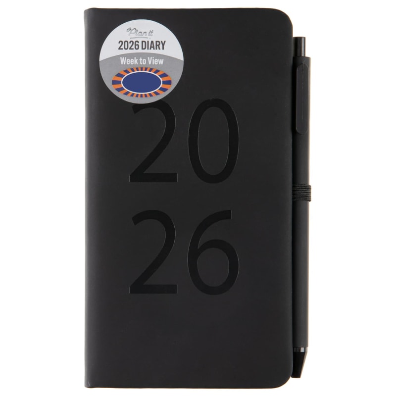 Slim Diary & Pen 2026 | Diaries & Calendars | B&M