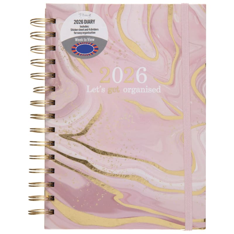 A5 Organiser Diary 2026 | Diaires | B&M