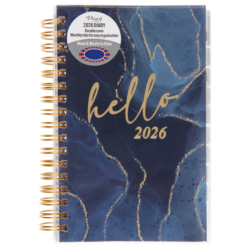 Plan It Slim PP Pocket Diary 2026 - Assorted | Diaires | B&M