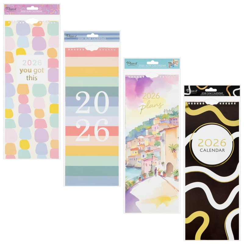 Plan It Slim Calendar 2026 | Diaries & Calendars | B&M