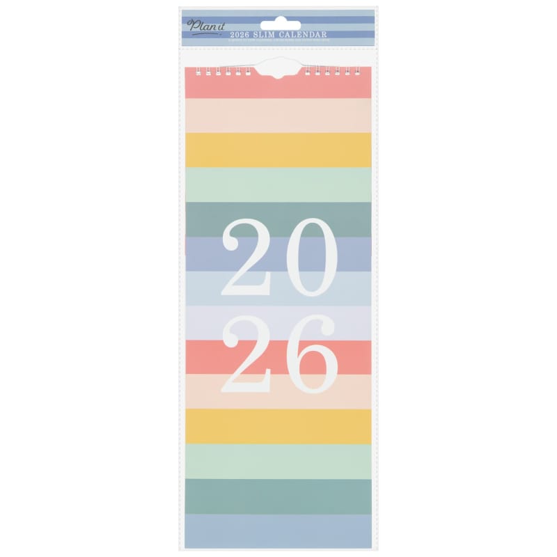 Plan It Slim Calendar 2026 | Diaries & Calendars | B&M