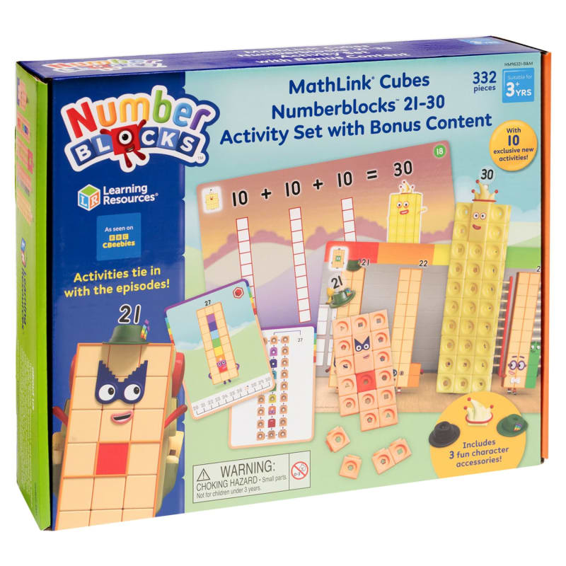 Numberblocks MathLink Cubes 21- 30 Activity Set | Toys | B&M