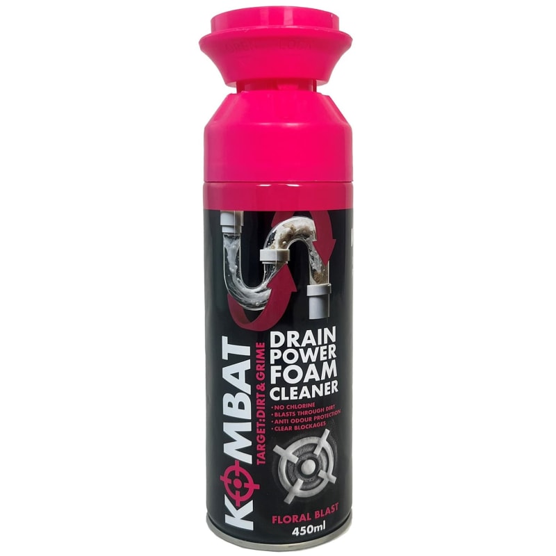 Kombat Drain Power Foam Cleaner 450ml - Floral Blast | Housrhold ...