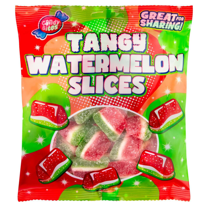 Candy Bites Fizzy Watermelon Slices 150g | Sweets Bags - B&M