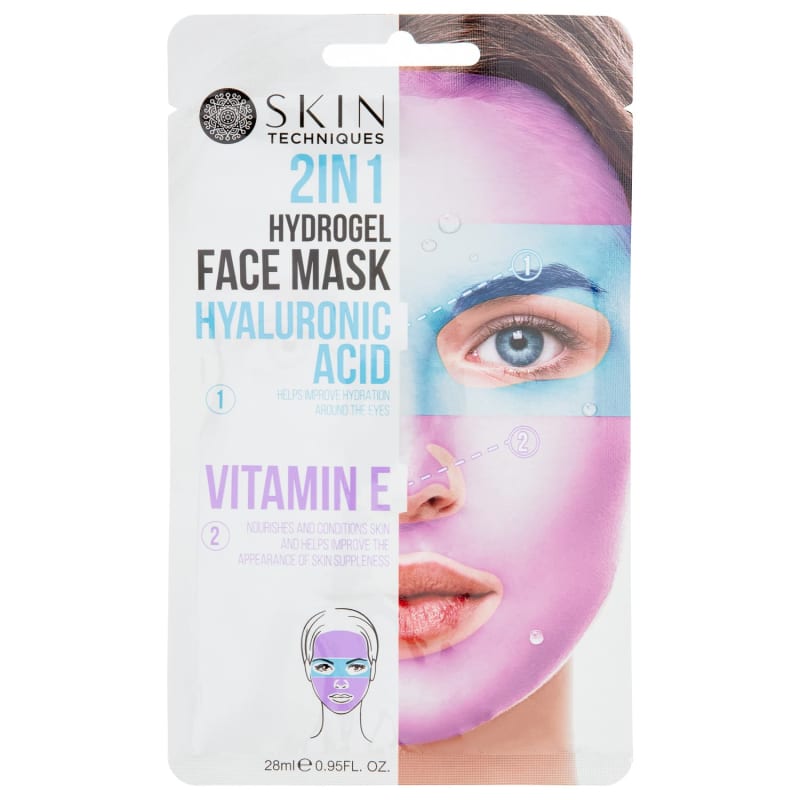 Skin Techniques 2-in-1 Face Mask - Hyaluronic Acid | Face Masks - B&M