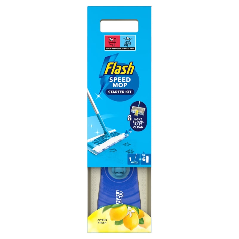 Flash Speedmop Starter Kit - Citrus Fresh | Mops | B&M