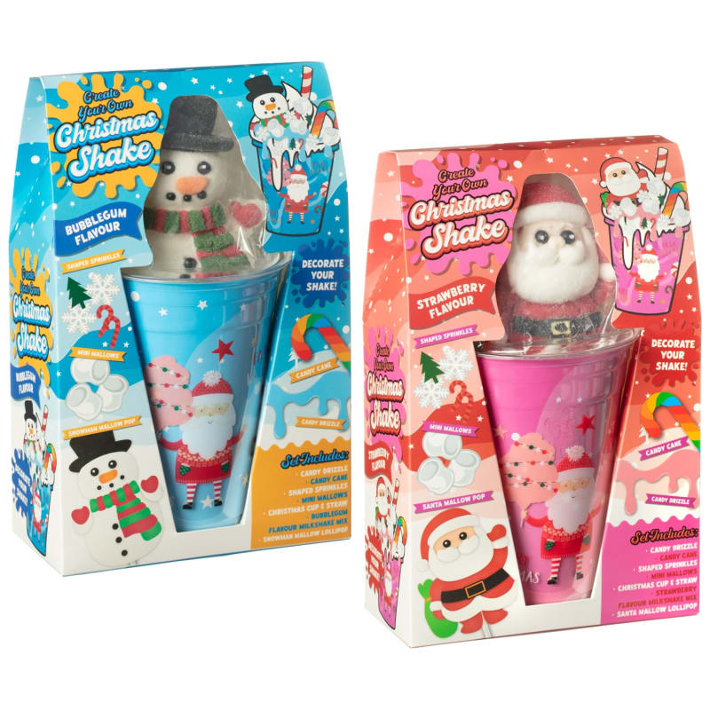 Create Your Own Christmas Milkshake Set - Santa | Novelty Confectionery ...