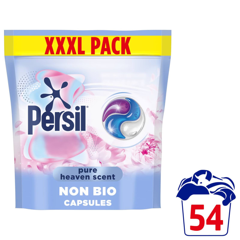 Persil Pods Non-Bio 54W - Pure Heaven Scent | Washing Pods | B&M