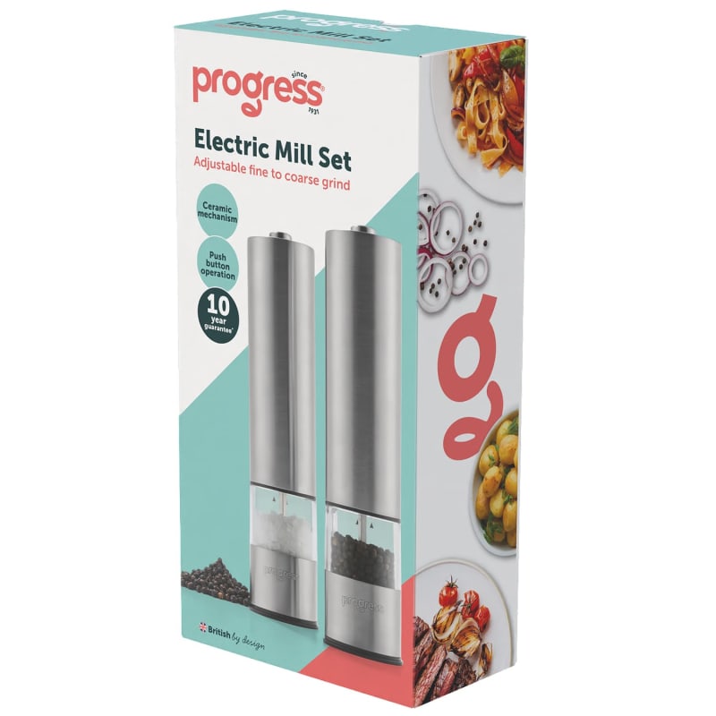Progress Electric Mill Set | Kitchen Gadgets | B&M