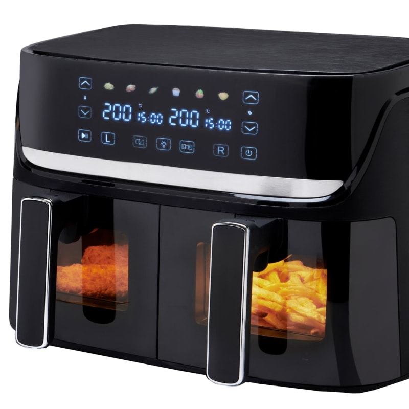 Goodmans Dual Air Fryer 9L | Air Fryers | B&M