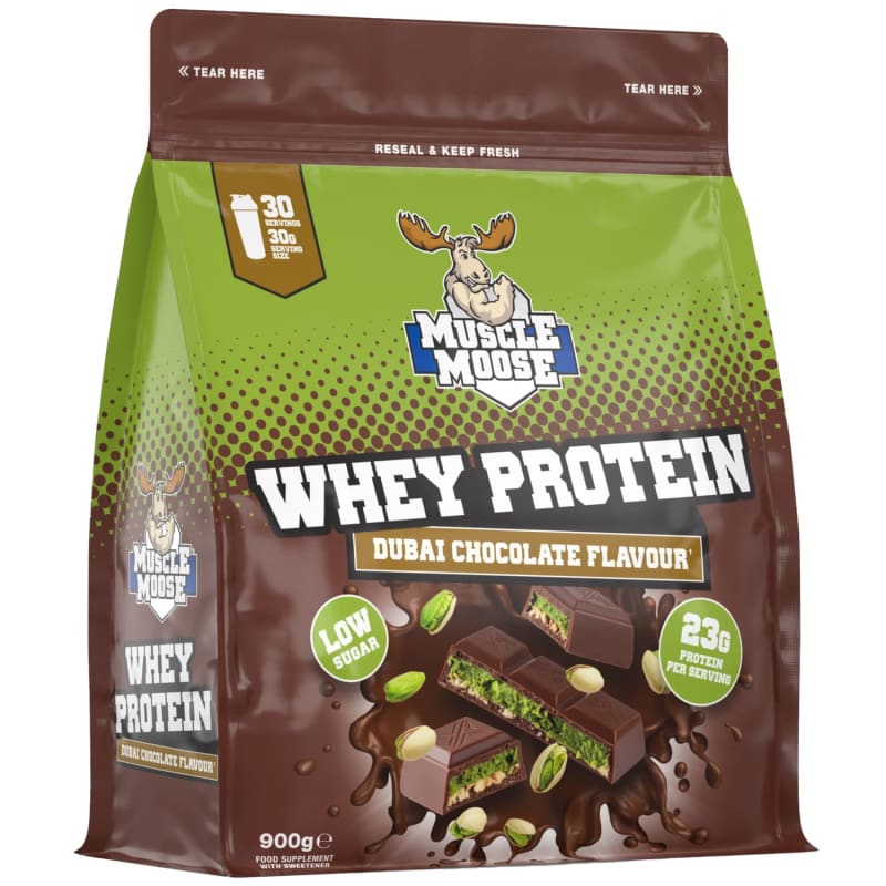 Muscle Moose Whey Protein Cookies & Cream | Dubai Chocolate - B&M