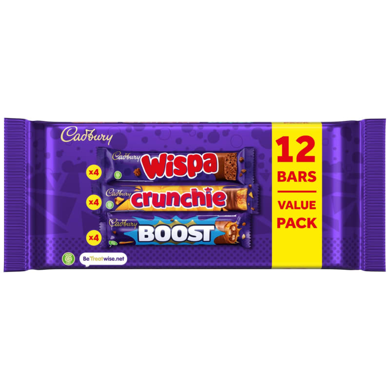 Cadbury Mixed Value Pack 12pk | Chocolate Multipacks | B&M Stores