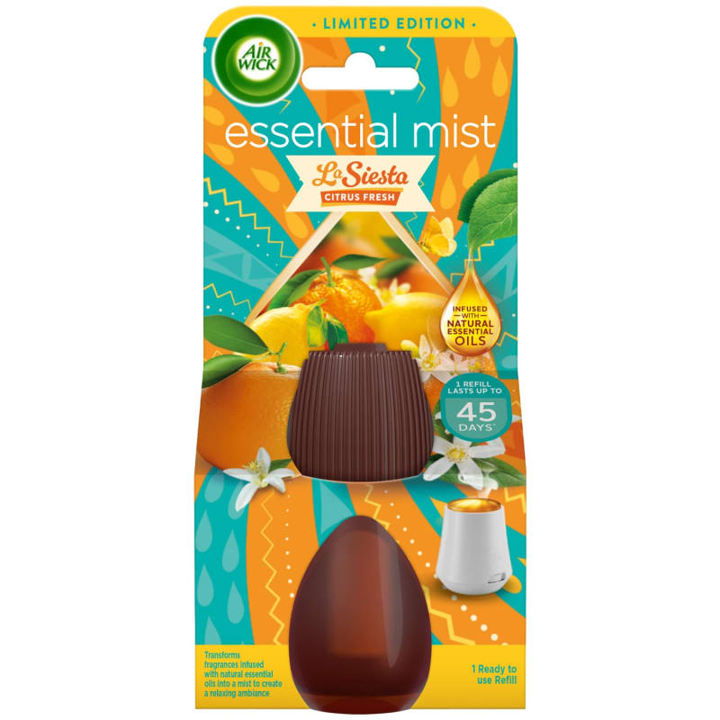 Air Wick Essential Mist Refill - La Siesta Citrus Fresh | B&M