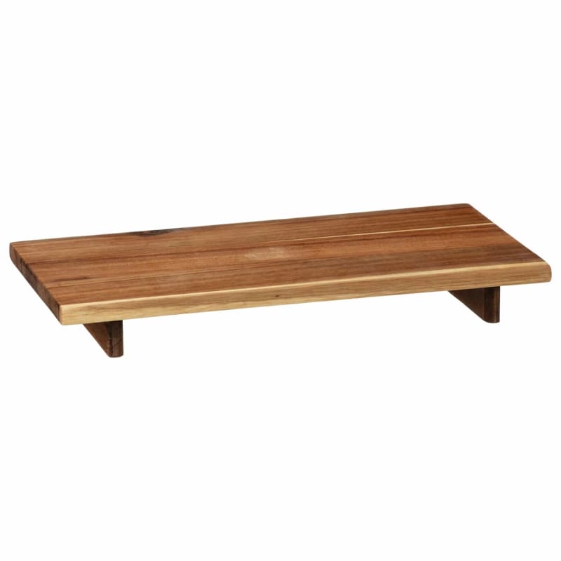 Acacia Wood Long Serving Stand | Kitchen Accessories - B&M
