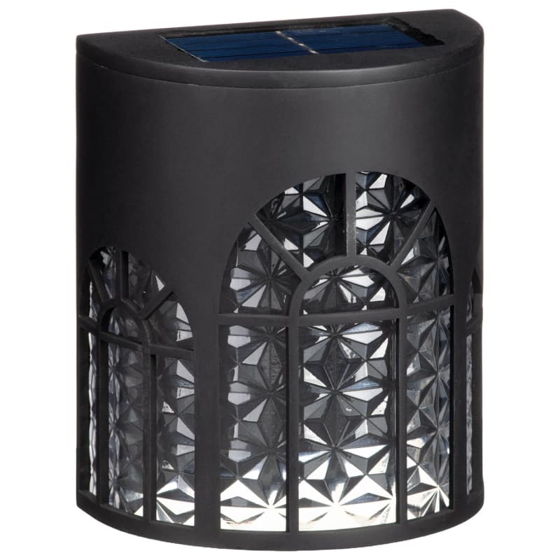 Solar Powered Arch Window Wall Light | Garden Lighting | B&M
