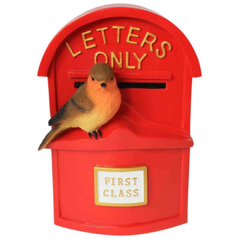 Robin Postbox Garden Ornament | Garden | B&M