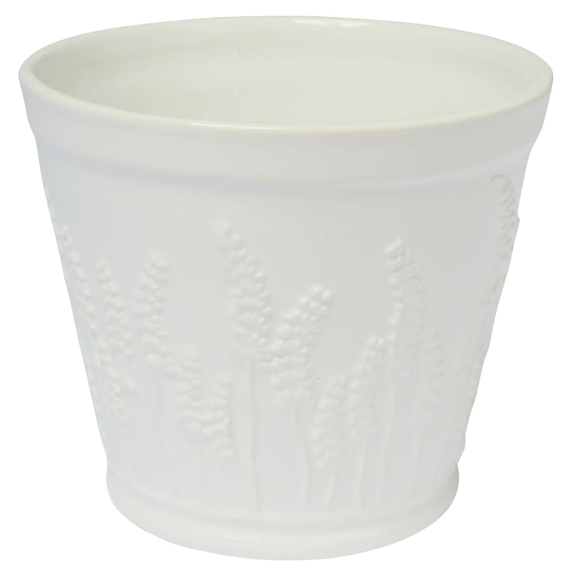 Small Tapered Embossed Planter - Lavender | Planters | B&M