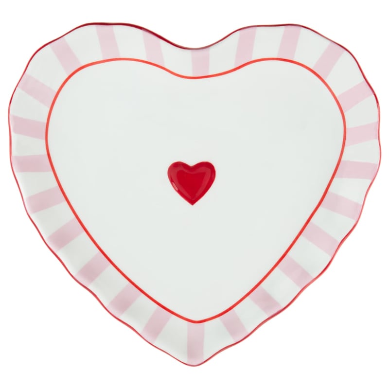 Heart Shaped Valentine's Plate | Valentine's Day | B&M