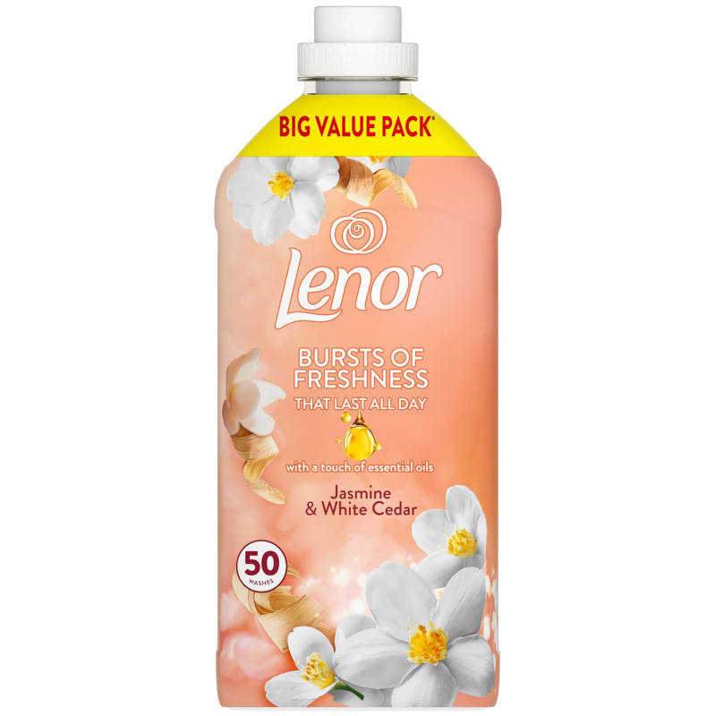 Lenor Fabric Conditioner 50W - Jasmine & White Cedar | Fabric ...
